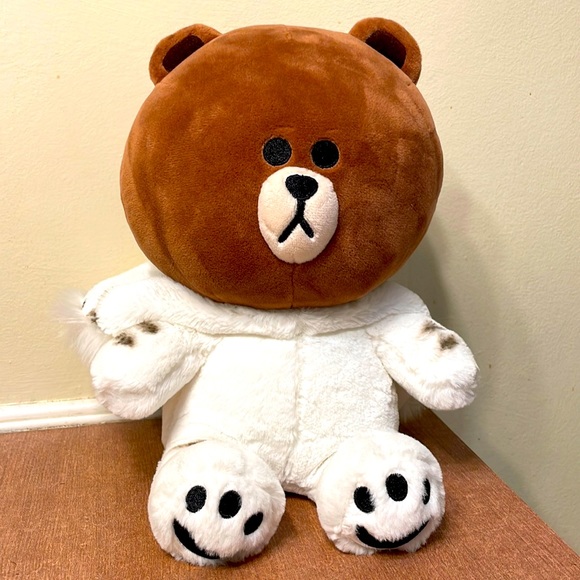 Line Friends | Toys | Line Friends Jungle Brown Bear With Tiger Outfit ...